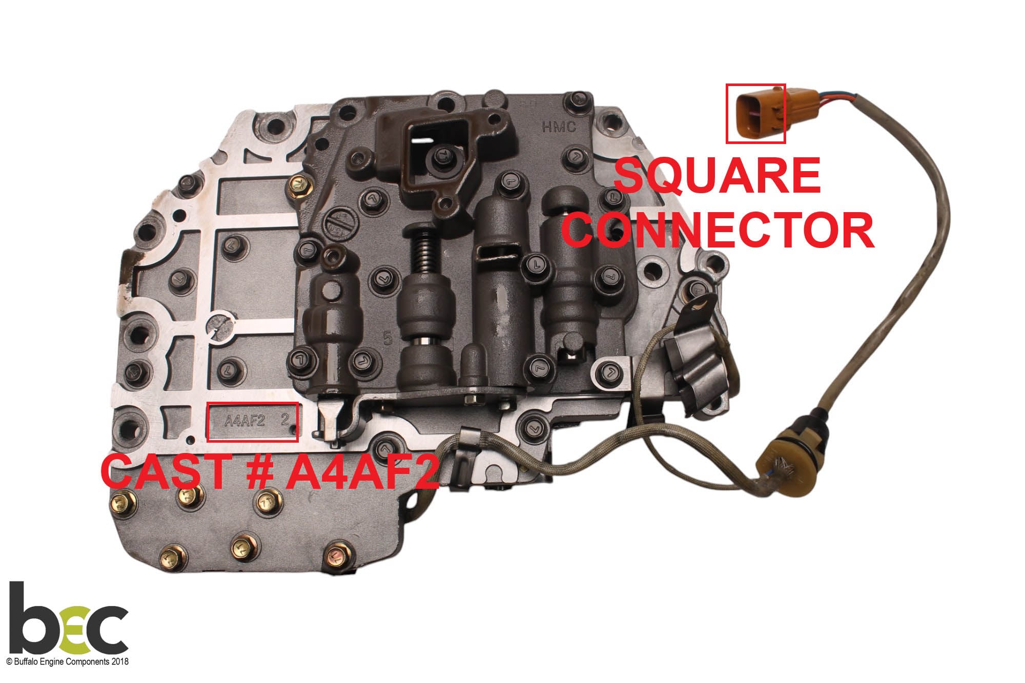 42740LC - A4AF2 A4BF1 A4BF2 USED VALVE BODY CAST: A4AF2 - Product Details