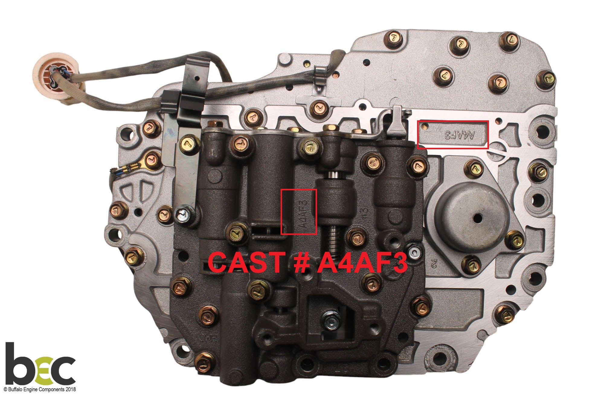 42740LD - A4AF3 USED VALVE BODY CAST: A4AF3 - Product Details