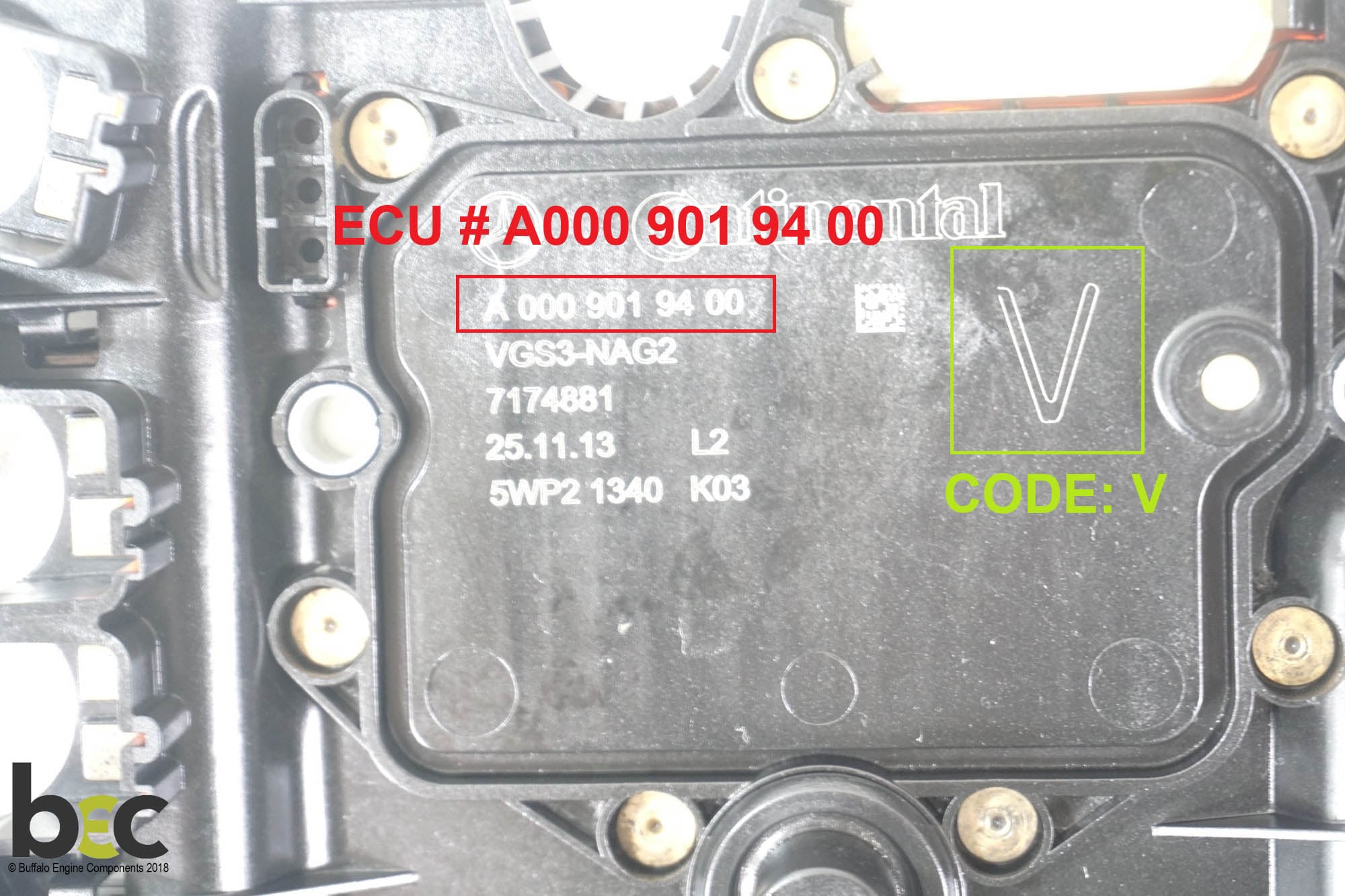 288446EB - 722.9 USED ECU CONNECTOR PLATE GEN4 A0009019400 - Product ...